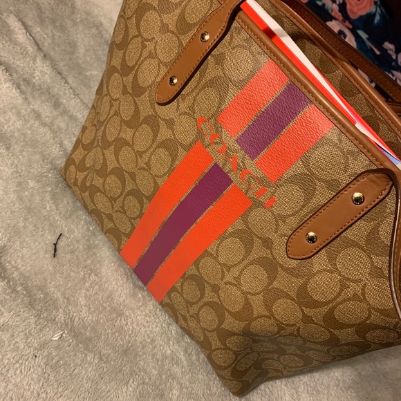 Bags | Authentic Coach Varsity Tote Bag | Poshmark